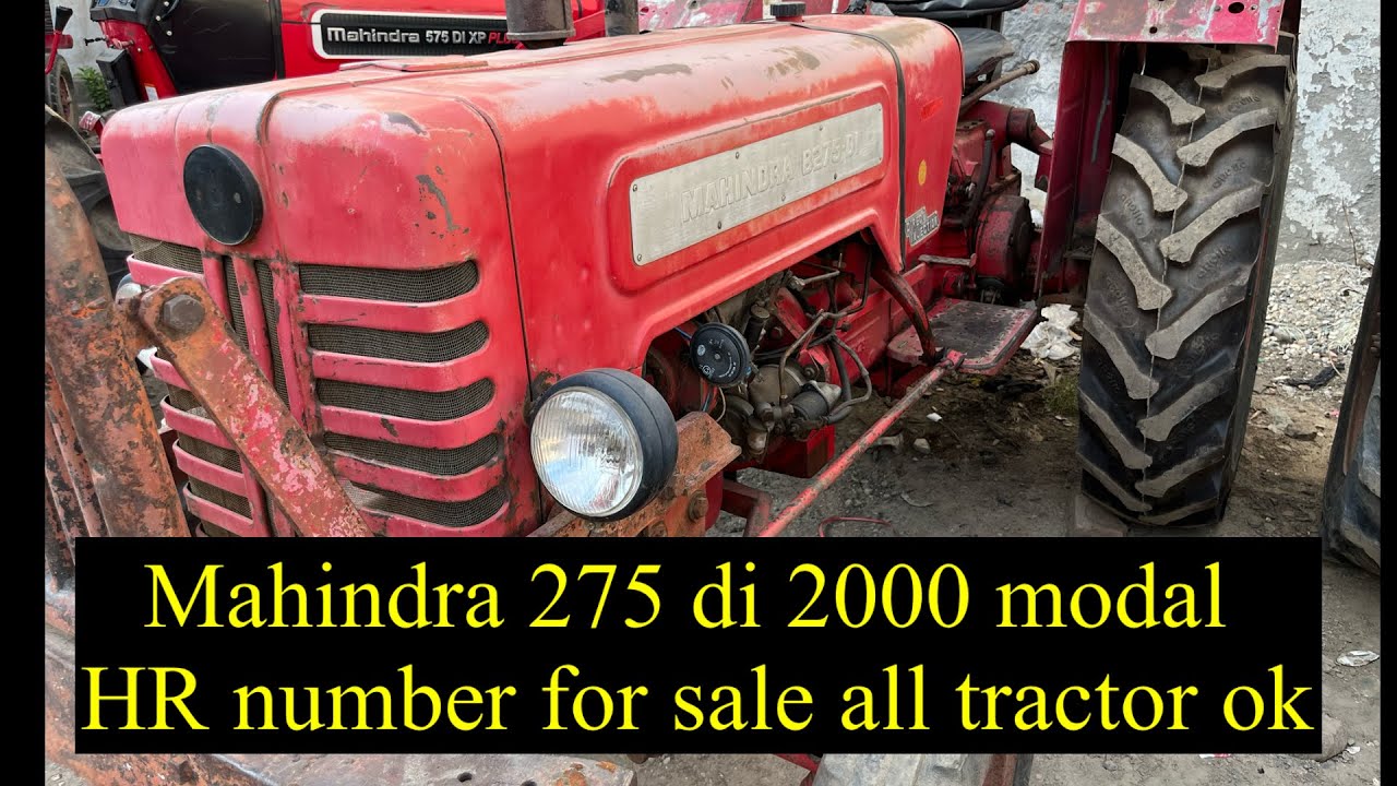 Mahindra 275 di for sale 2000 modal hr number all original all ok ...