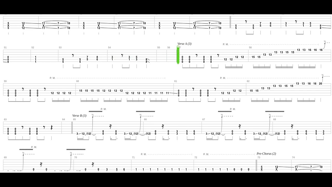 Scream Tab by Avenged Sevenfold + Guitar only + Guitar tab - YouTube