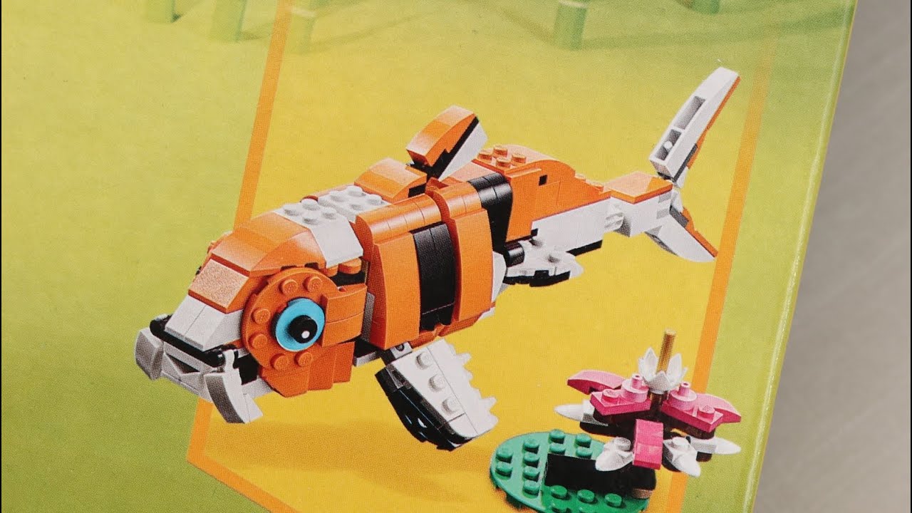 Kolla in en simmande karp i Lego. Hemmabygge gör fisk-byggsatsen lite ...