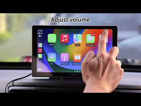 Portable Car Stereo 991CP F133 | 9 inches Carplay & Android Auto | Unboxing and Features - English