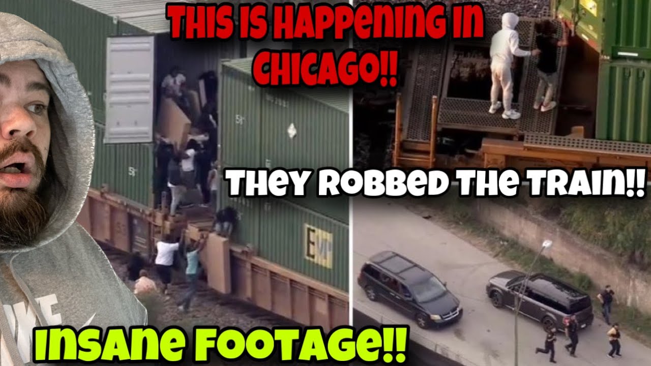 INSANE Footage Of Train Being ROBBED In Broad Daylight In CHICAGO They ...
