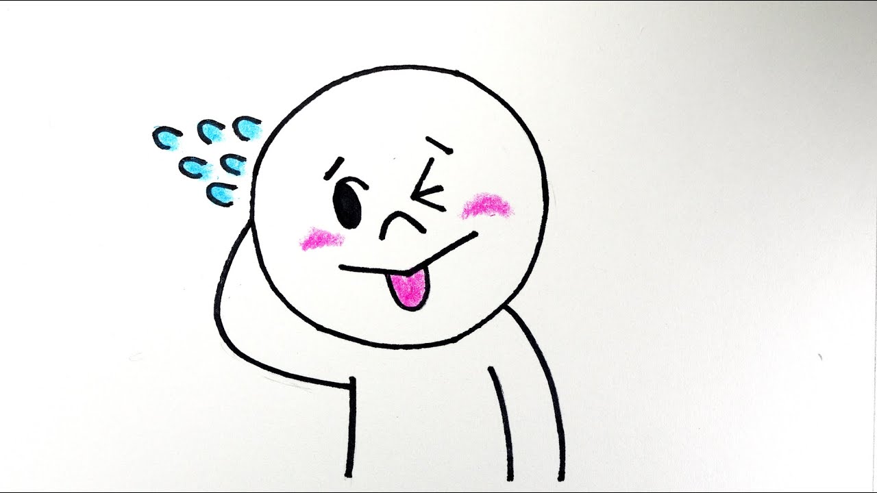 How to draw Moon from Line Town / 라인타운 문 그리기 / cute かわいい 可愛 Characters ...