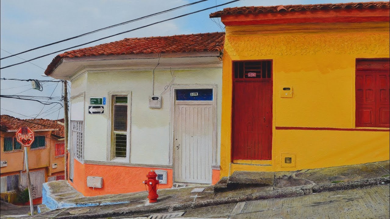 PINTURA HIPERREALISTA DE PAISAJE URBANO – hiperrealismo colombiano ...