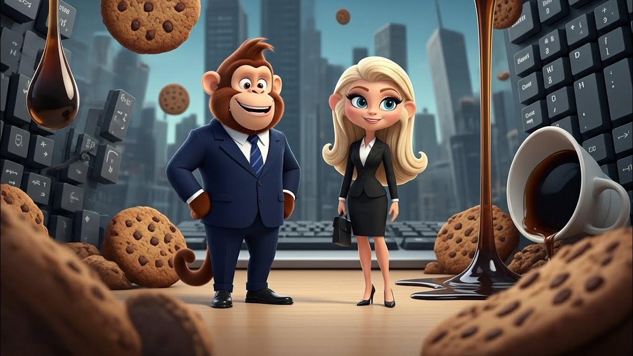 Mini Monkey Office Adventure | Funny 3D Cartoon Story - YouTube