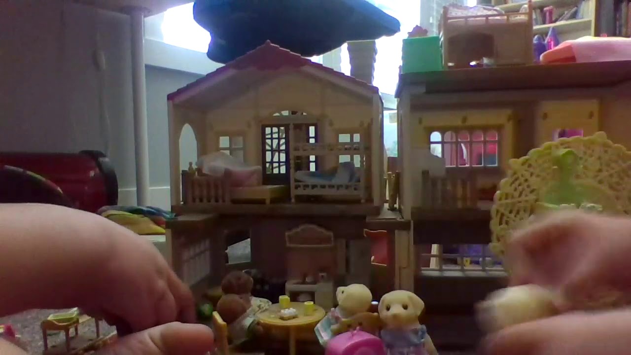 CALICO CRITTER chocolate lab and white - YouTube