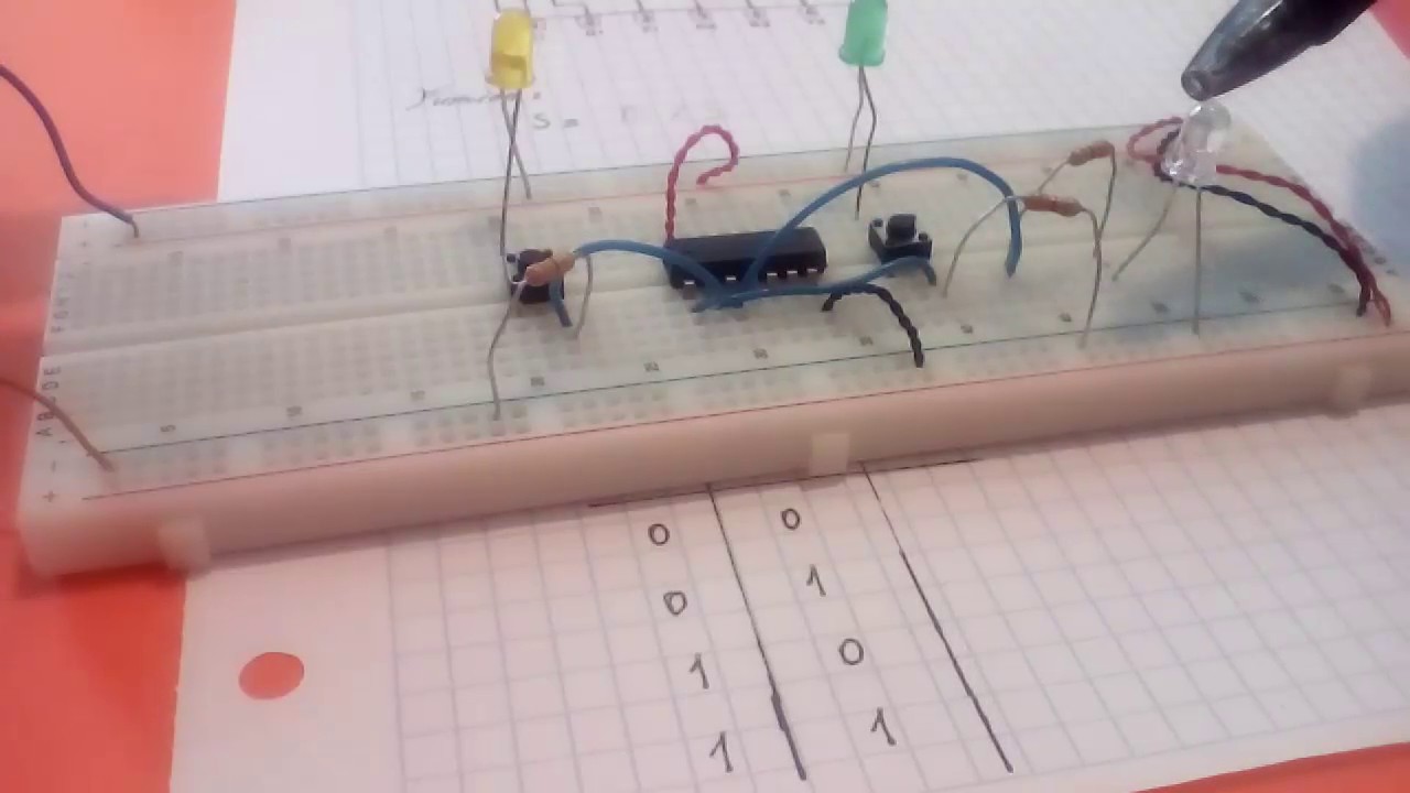 Compuerta Lógica AND 7408 - YouTube