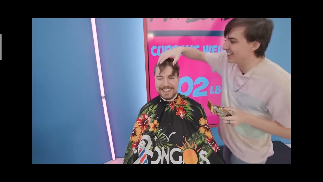 Mrbeast shave his head - YouTube