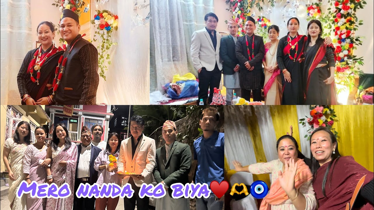 Beautiful couple 🫶🧿||nanda ko biya Sikkim ma♥️🧿#vlog #marriagevideo ...