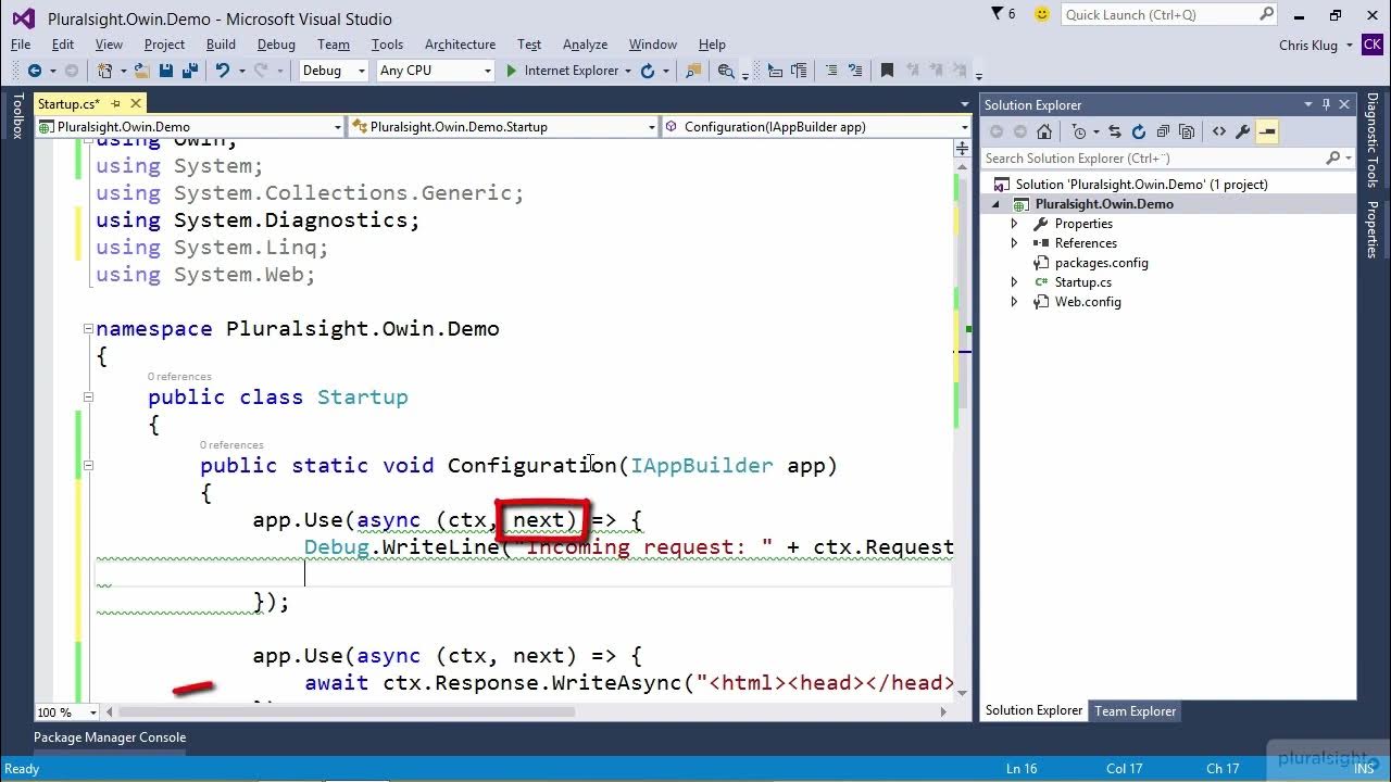 ASP.NET Basics 4 - 2.03 Adding Multiple Middlewares to the Pipeline - YouTube