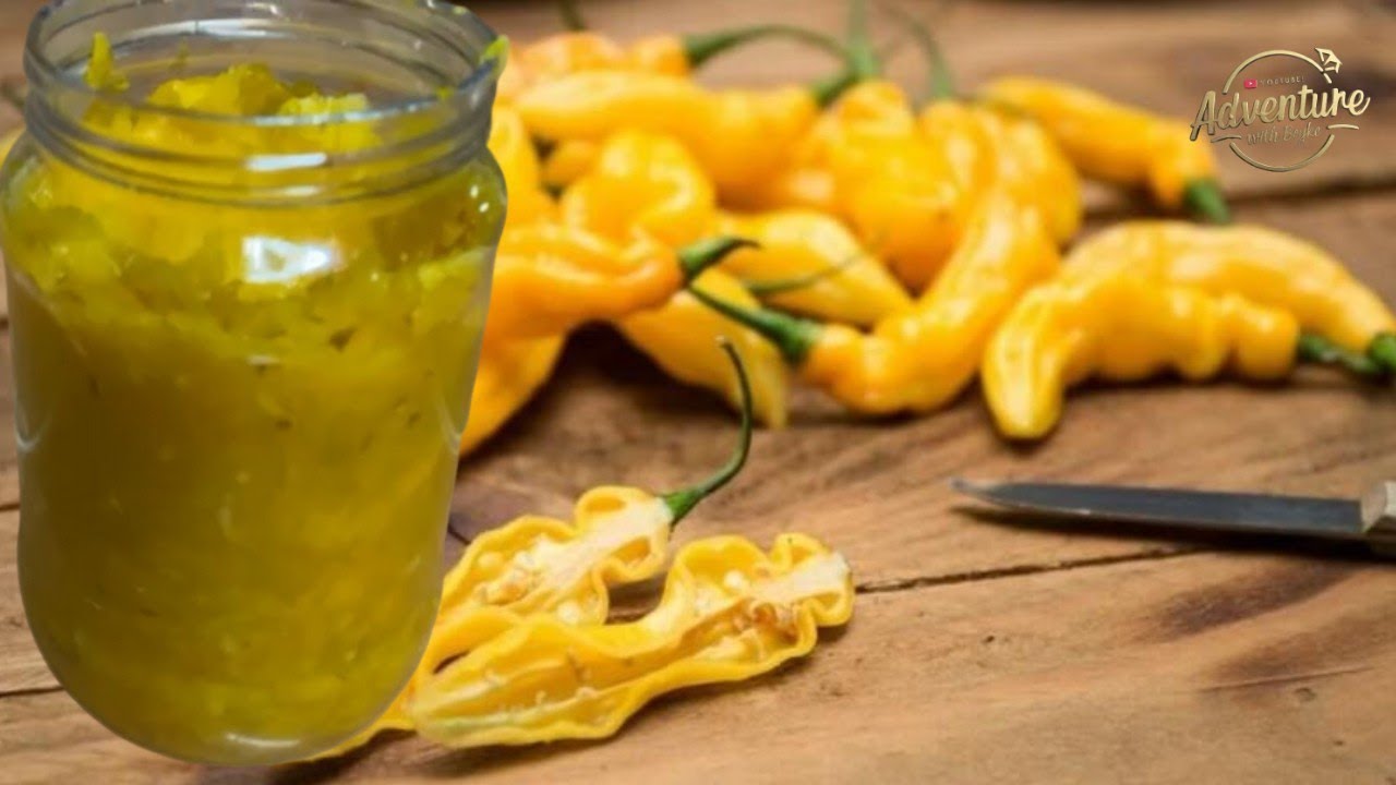 Gele Peper Madame Jeanette Sambel Thuis Maken | Surinaamse Gele Paper ...