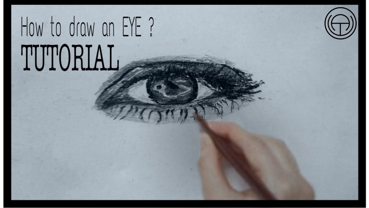 How to draw a EYE step by step. FOR BEGGINERS - YouTube