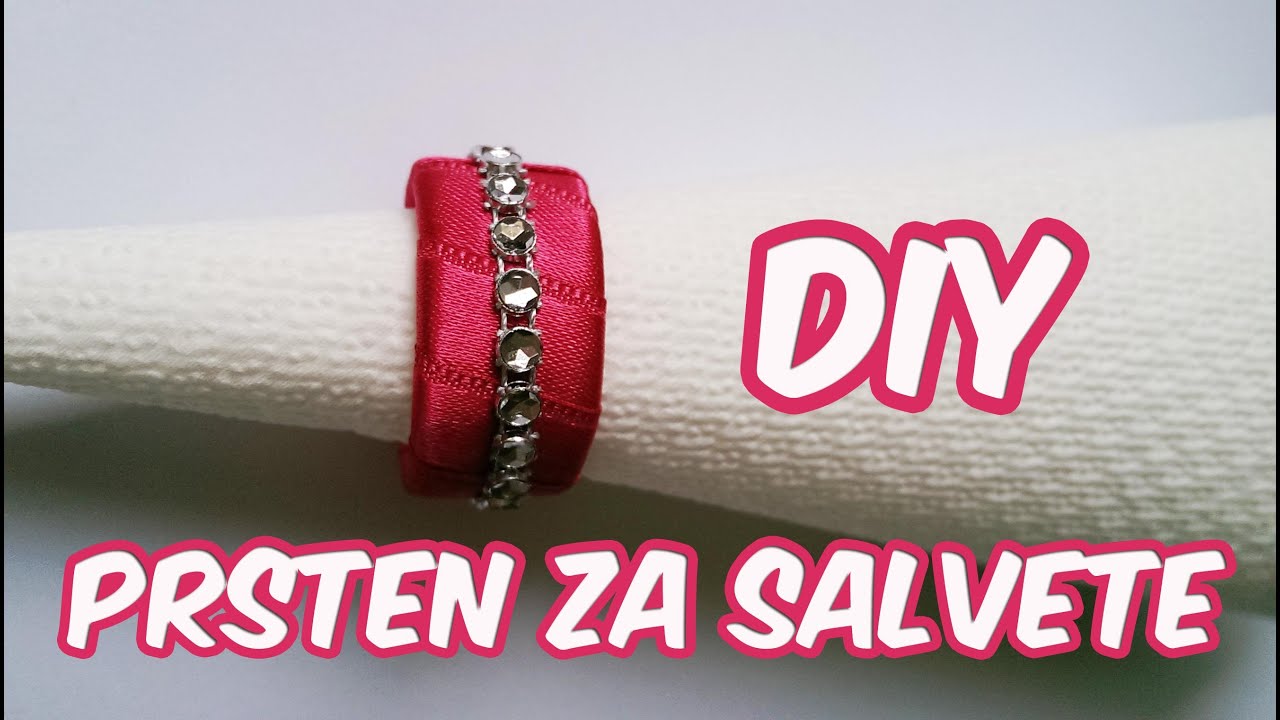 Kako napraviti ukrasni prsten za salvete - DIY Napkin Ring - YouTube