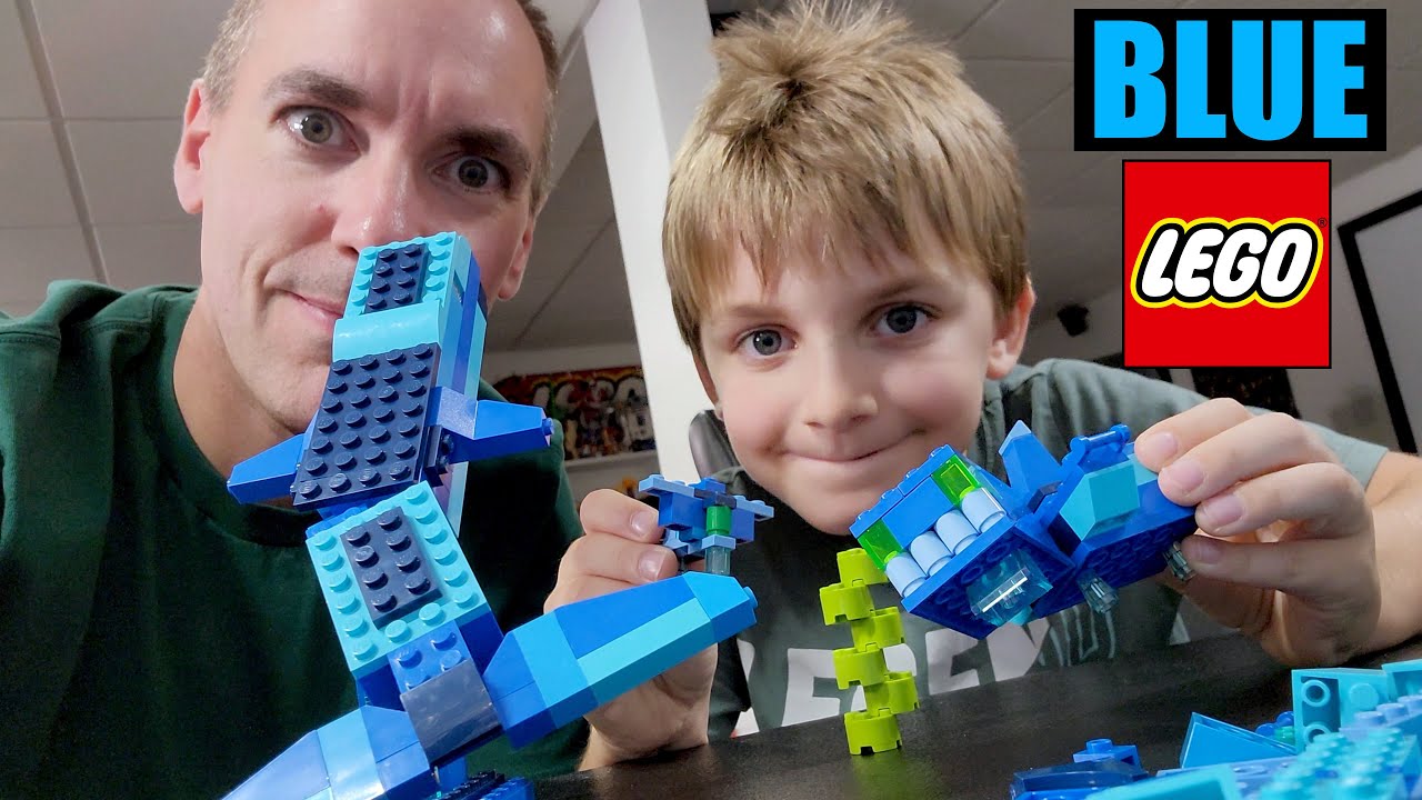 Diving Into Blue Bricks | LEGO Color MOC Challenge BLUE - YouTube