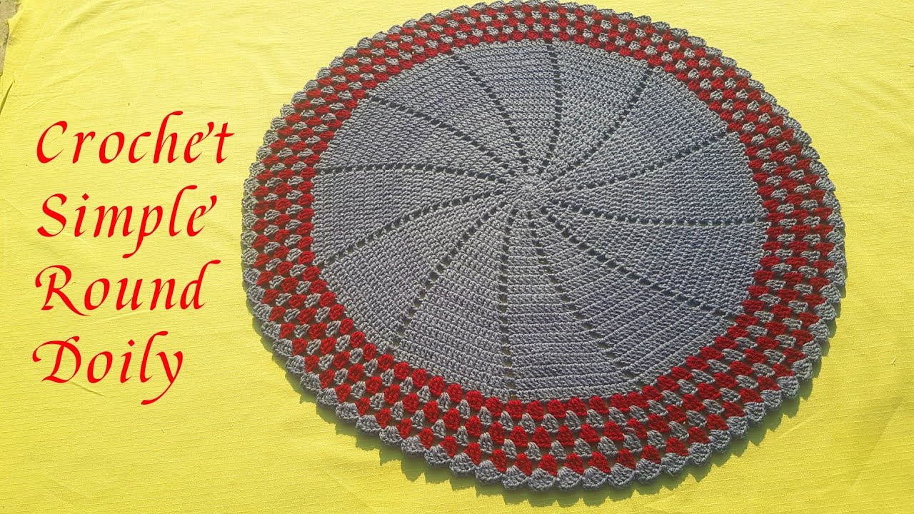 Crochet Round Doily | Easy and Simple Crochet Tutorial for Beginners ...