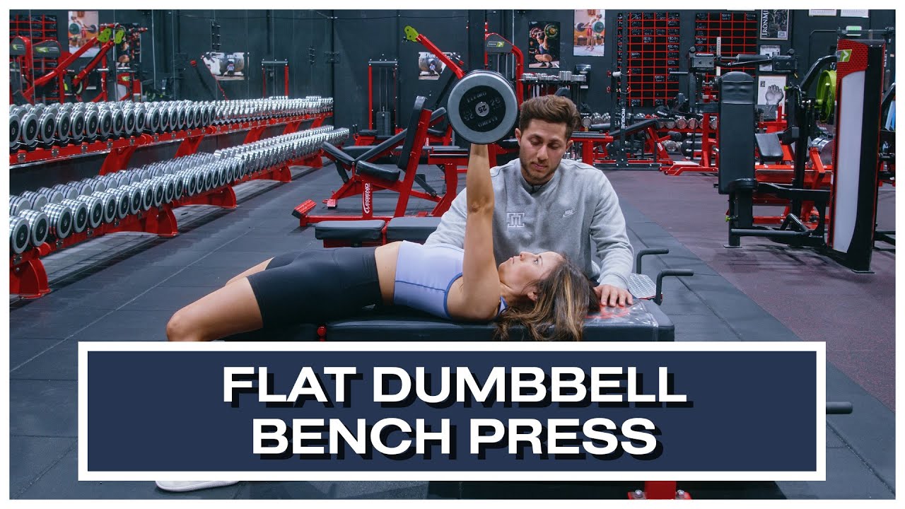 Flat Dumbbell Bench Press: : *easy* ONE minute tutorial! - YouTube