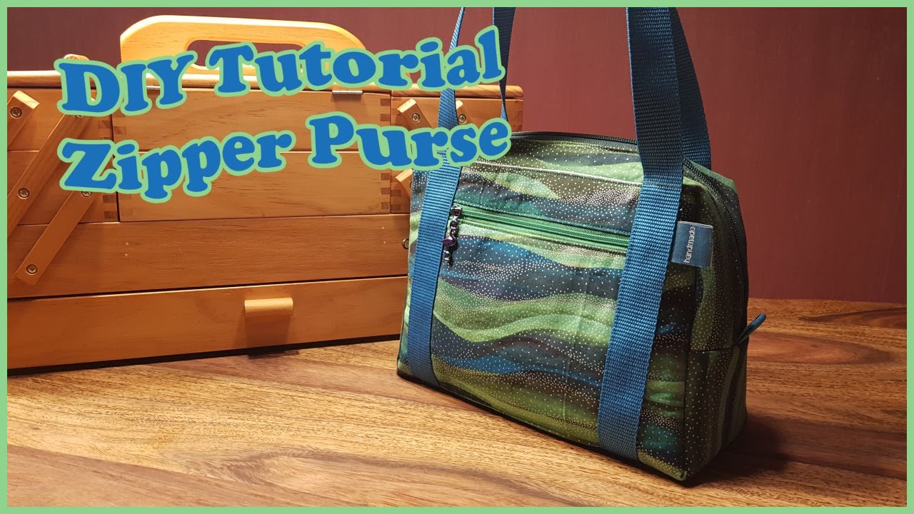 DIY Tutorial Purse with Zipper Bags | Handtasche mit ...