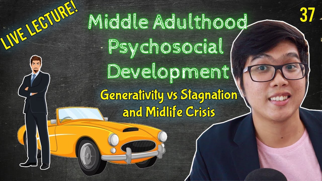 LIVE LECTURE - Middle ADULTHOOD | Psychosocial Development l MIDLIFE ...
