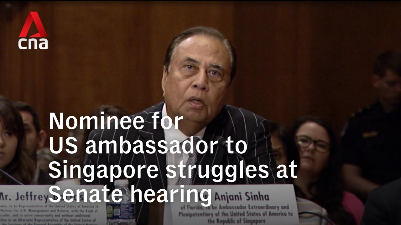 Dr Anjani Sinha questioned during nomination hearing to be US ...