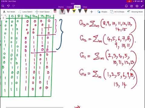Lecture 9: binary to gray code converter using decoder - YouTube