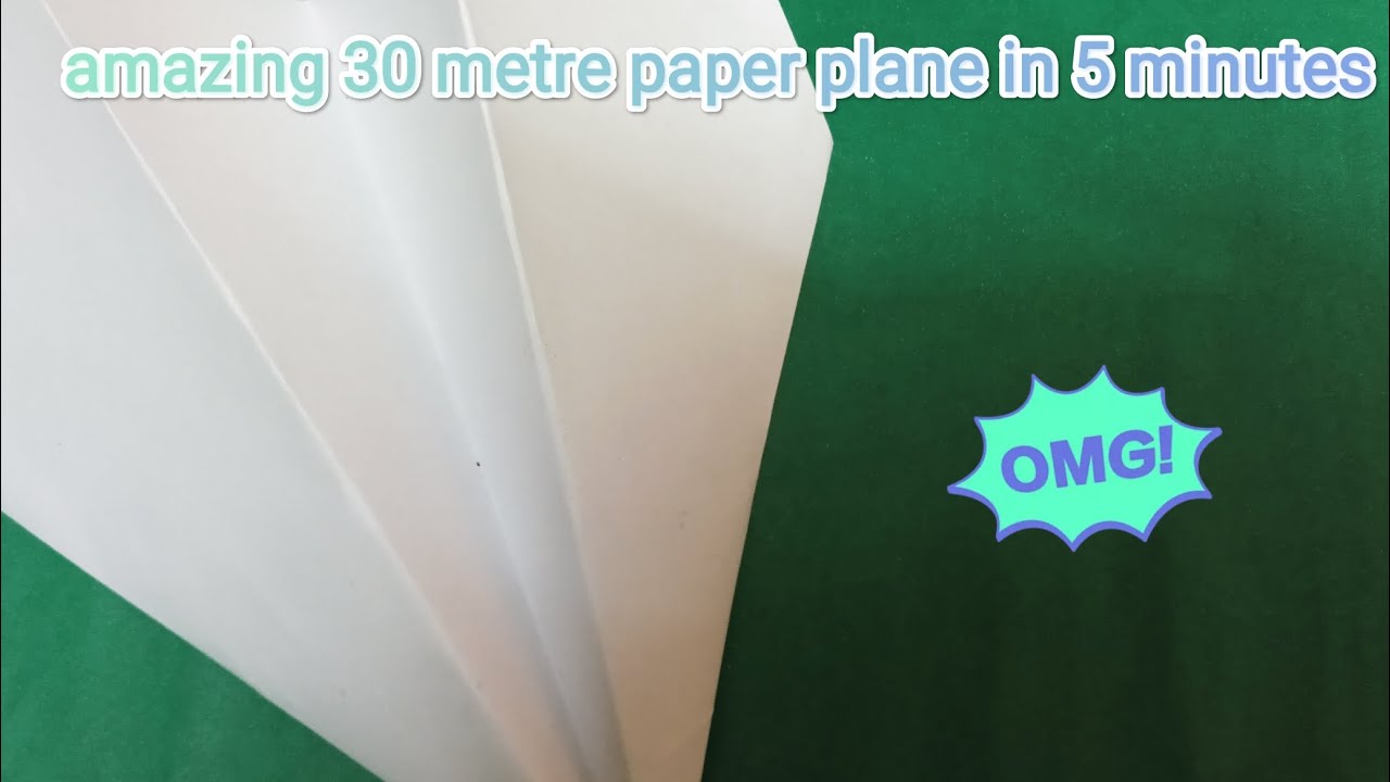 amazing paper plane tutorial in 3 minutes - YouTube