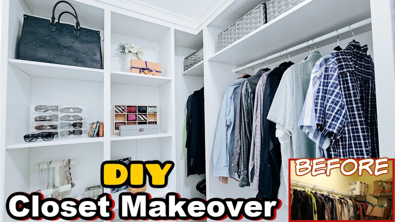 Extreme Closet Makeover on a Budget 2024 Insane Room Transformation ...