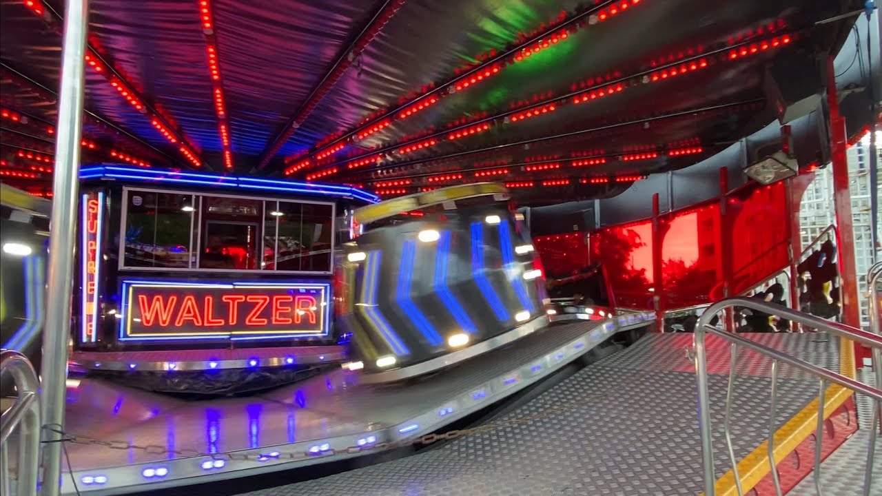 Cool Waltzer Ride Barham Park Funfair 🎪 Wembley London UK - YouTube