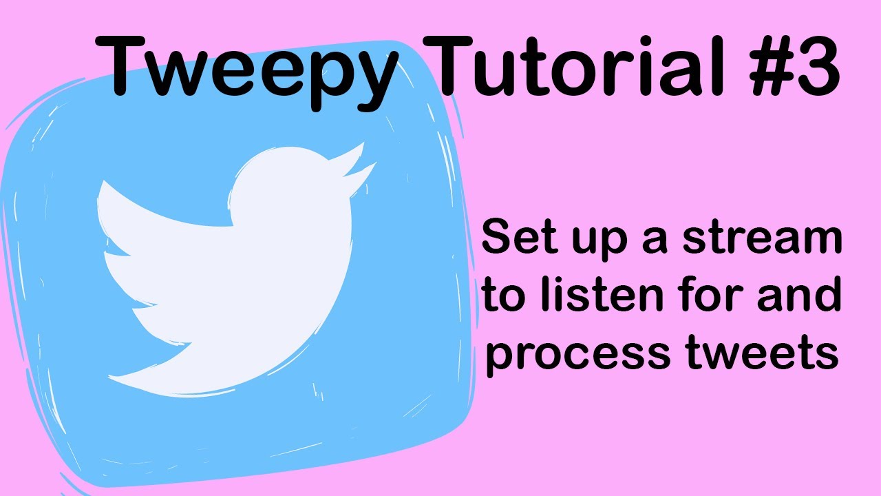 Twitter Api Setting Up A Stream Listener Youtube