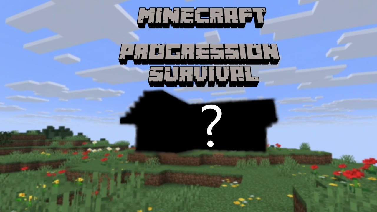 MINECRAFT Progression Survival - Building A Shelter! - YouTube