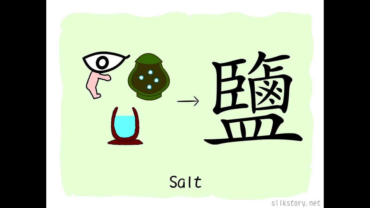 The Story of Chinese Character : 鹽 - YouTube