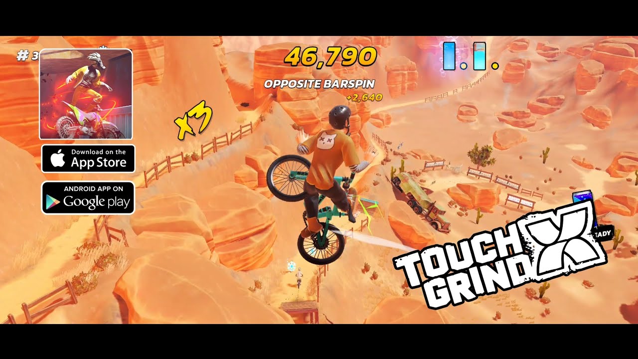 Touchgrind X Gameplay walkthrough part 1 ️scoring 90+ thousand point ...