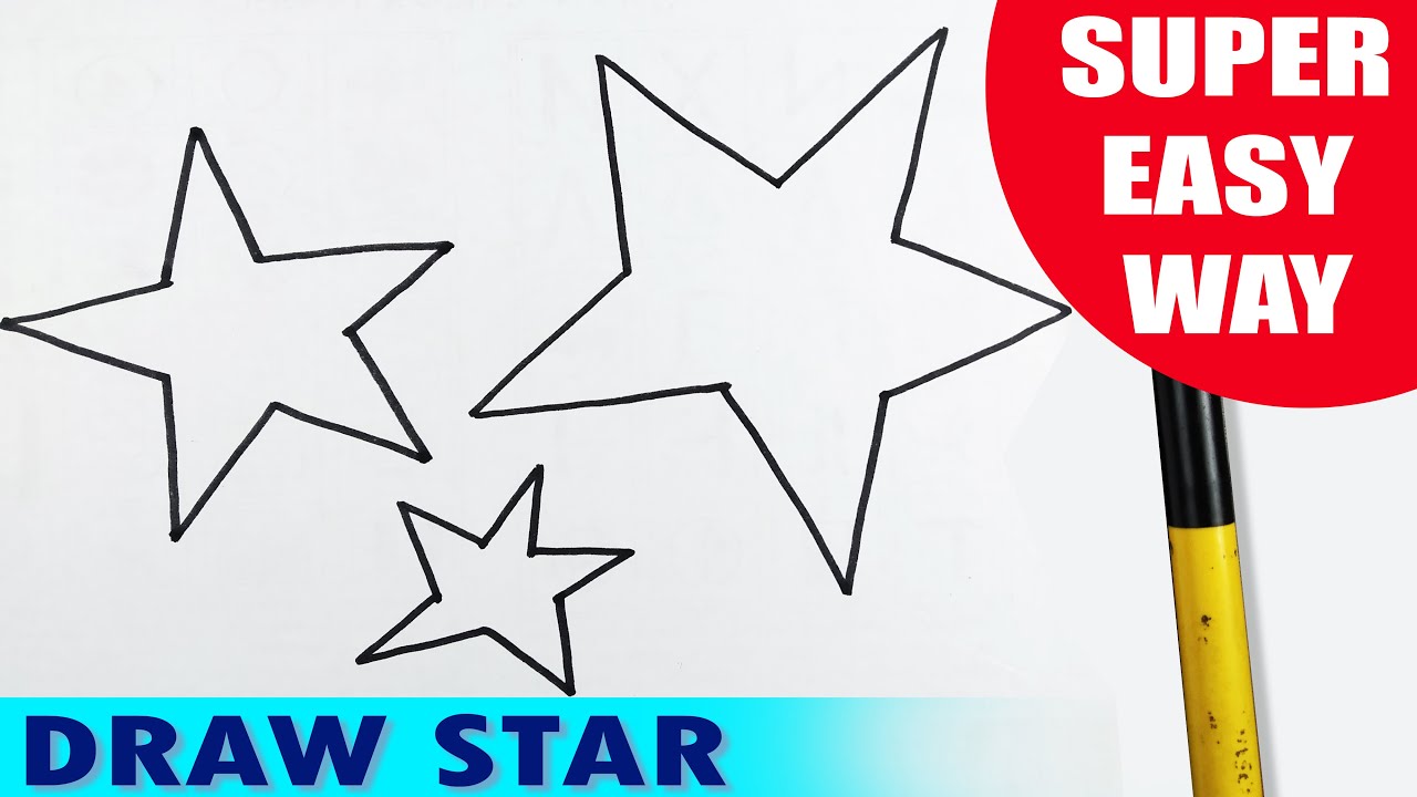 How to Draw a Star | How to Draw Star | How to Draw Stars | Draw Smart ...
