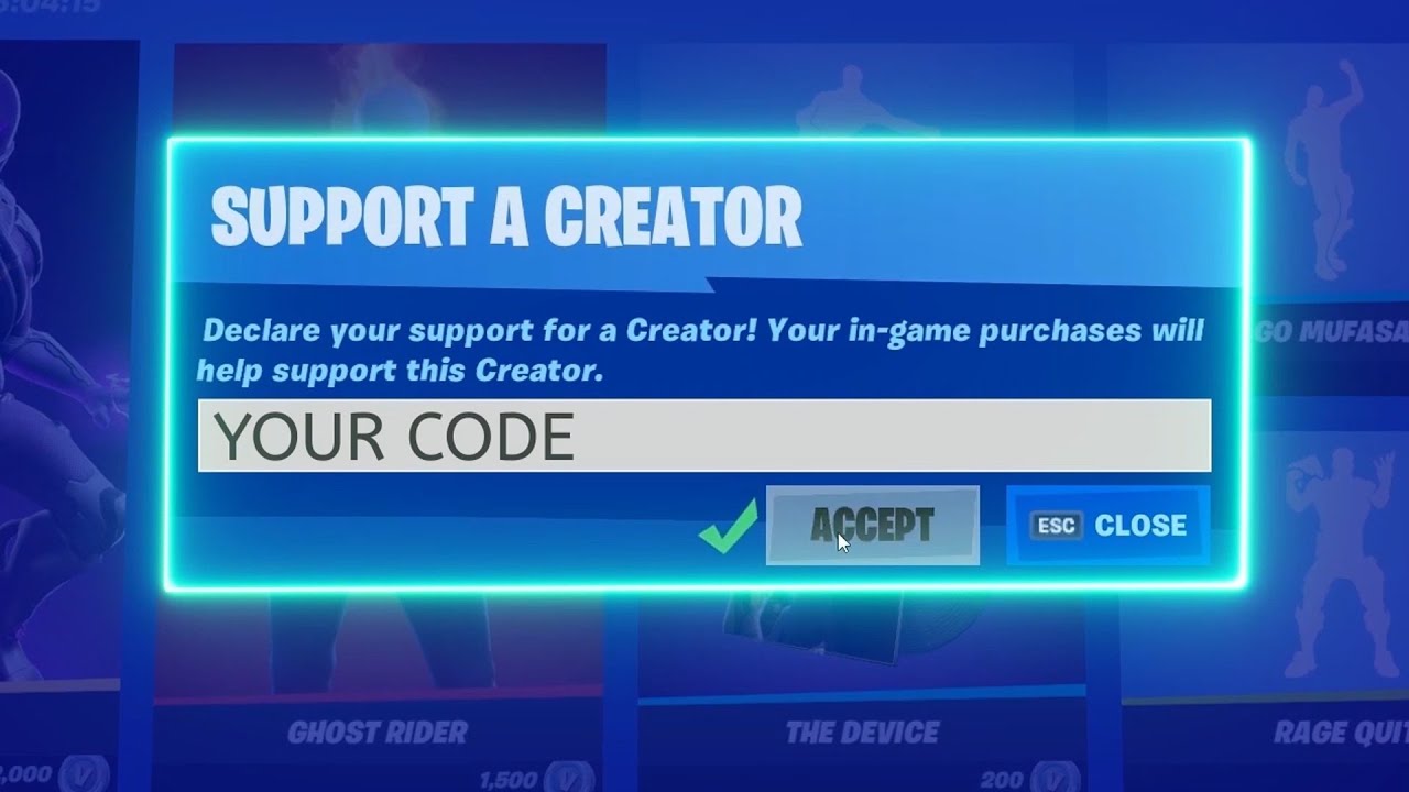 Support A Creator Intros With The New Updated Itemshop Style - YouTube