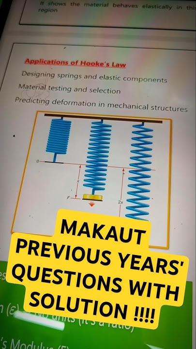 MAKAUT EVEN SEMESTER Previous Years' Questions with Solution🔥😱#makaut # ...