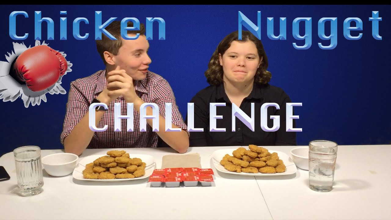 Chicken Nugget Challenge FUNNY! - YouTube