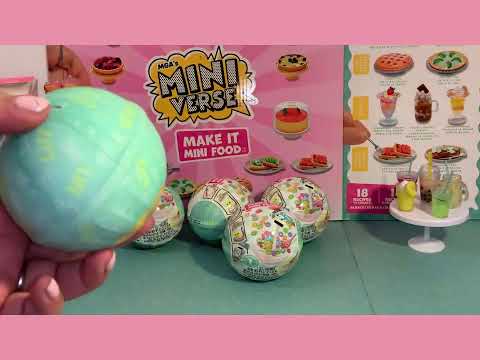 Mini Verse Make It Mini Food Cafe Series unboxing 5. - YouTube
