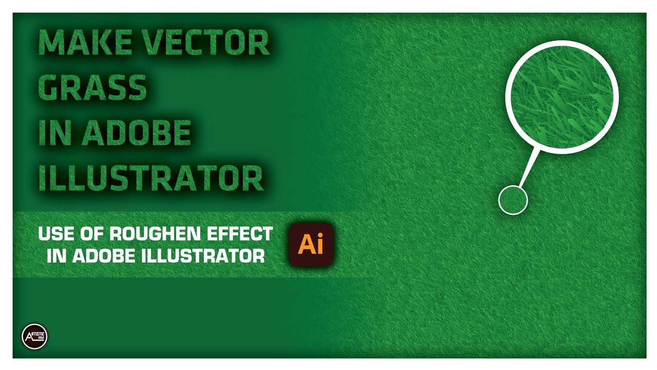 Use of roughen effect in illustrator | How to make grass in illustrator ...