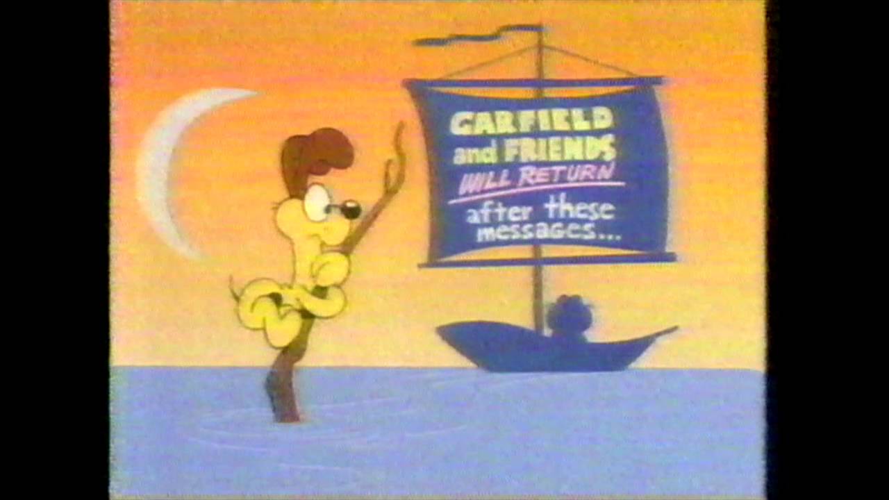 Garfield Saturday Morning cartoon commercial bumper (1988) - YouTube