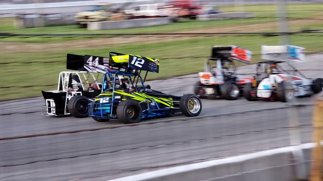 Can am midgets sauble speedway August 4th second feature - YouTube