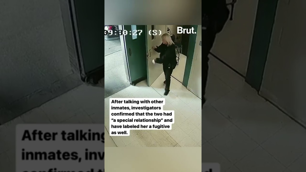 Security footage of when a missing corrections officer and escaped ...