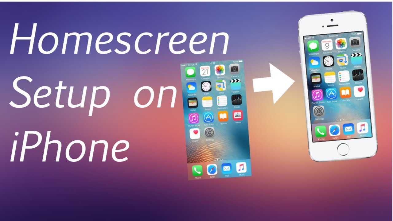 Best Homescreen Set up on iPhone - YouTube