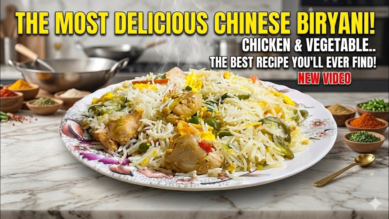 Delicious Chinese Biryani Recipe | Chicken and Vegetable Fried Rice ...
