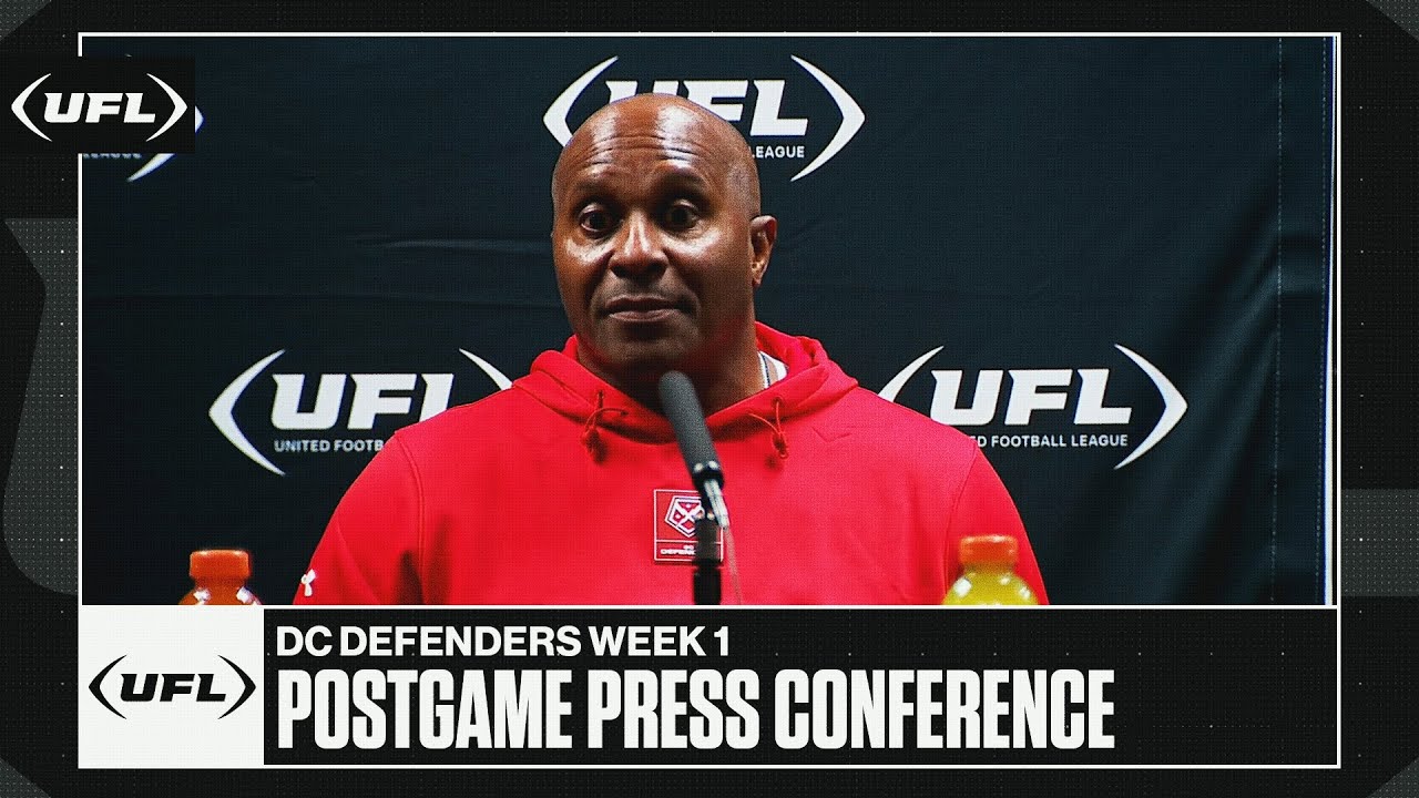 DC Defenders Week 1 postgame press conference | United Football League ...