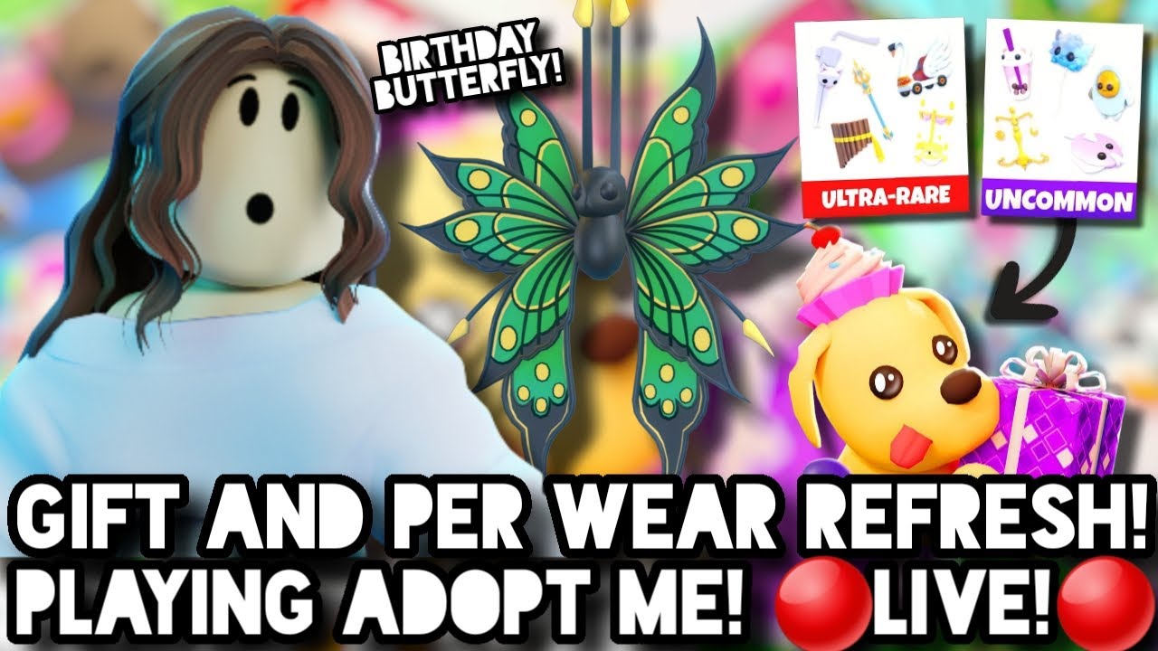 Gifts And Pet Wear Refresh! | Playing Adopt Me! |🔴Live🔴| Roblox # ...