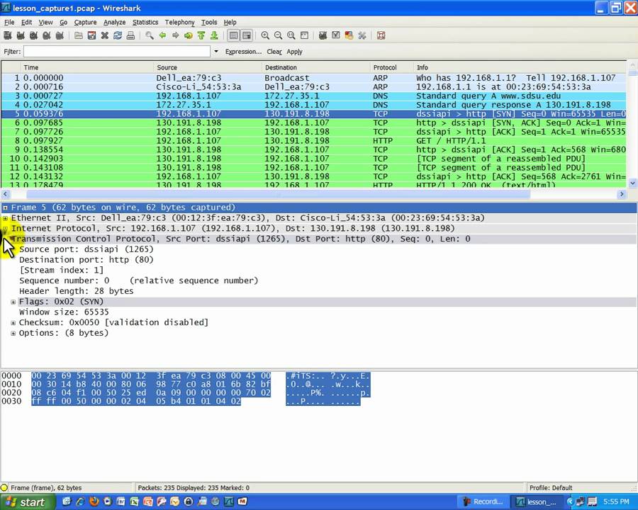 Wireshark Untuk Monitoring Transport Layer Protocol T