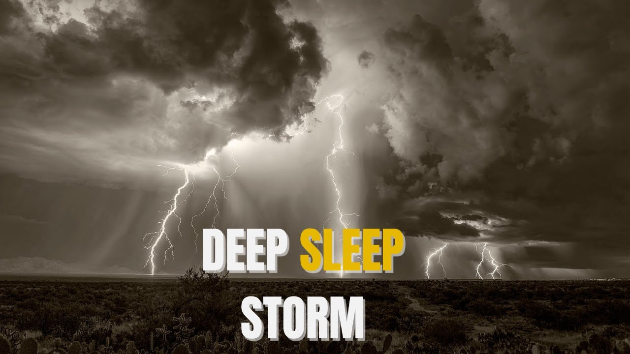 2 Hours Thunderstorm Rain ⚡ Thunder & Lightning | Sleep-Optimized ...