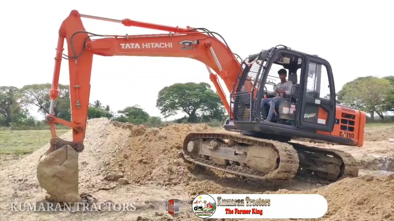 Amazing Work by TATA Hitachi EX 110 Excavator | Poclain Video | JCP JCB ...