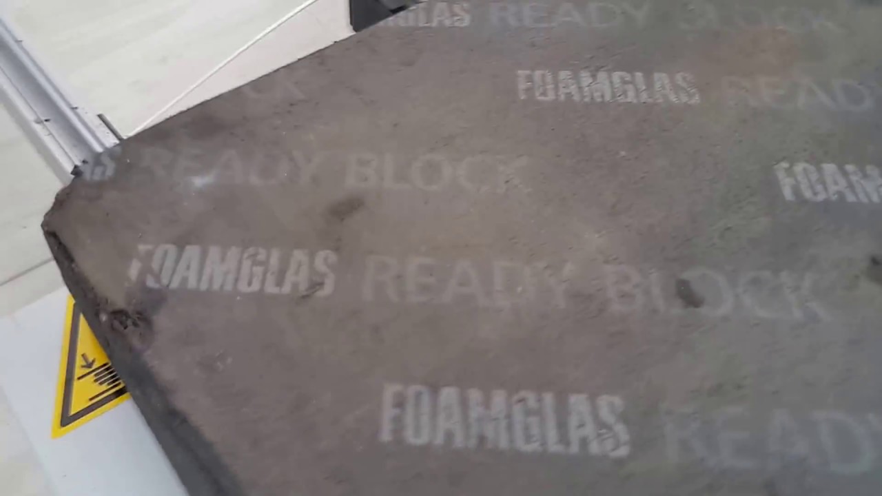 Foam Glass Cellular Glass Cutting Machine Cam Köpüğü Kesimi-1 - YouTube