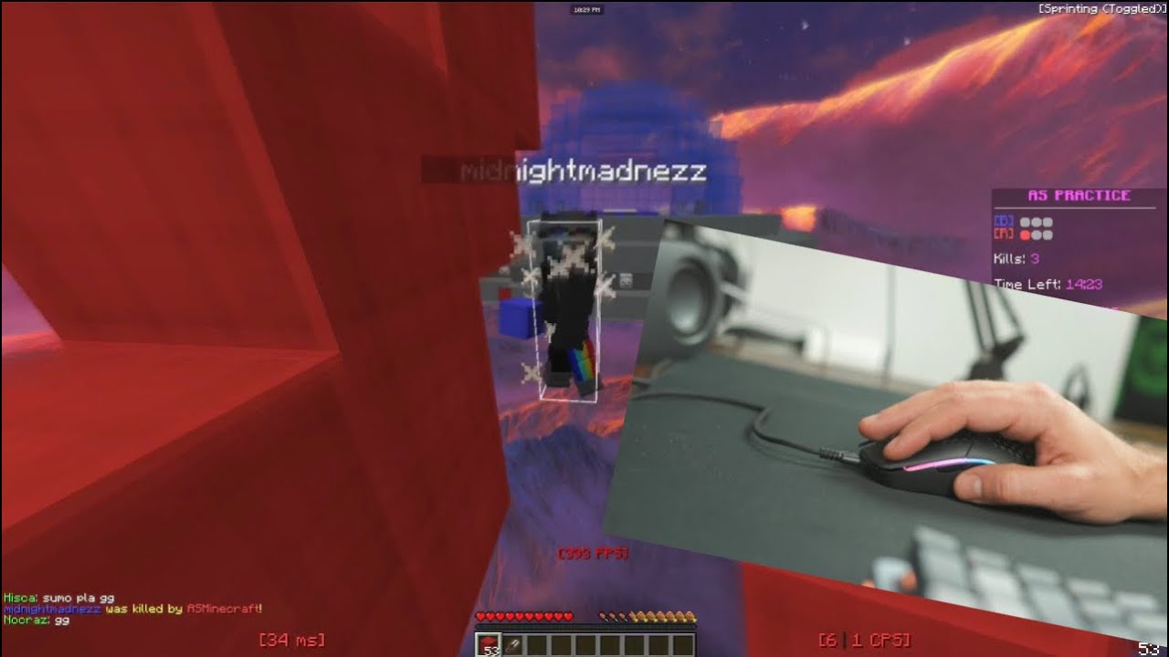 Minecraft Battle Rush but,I used a glorious model O - YouTube