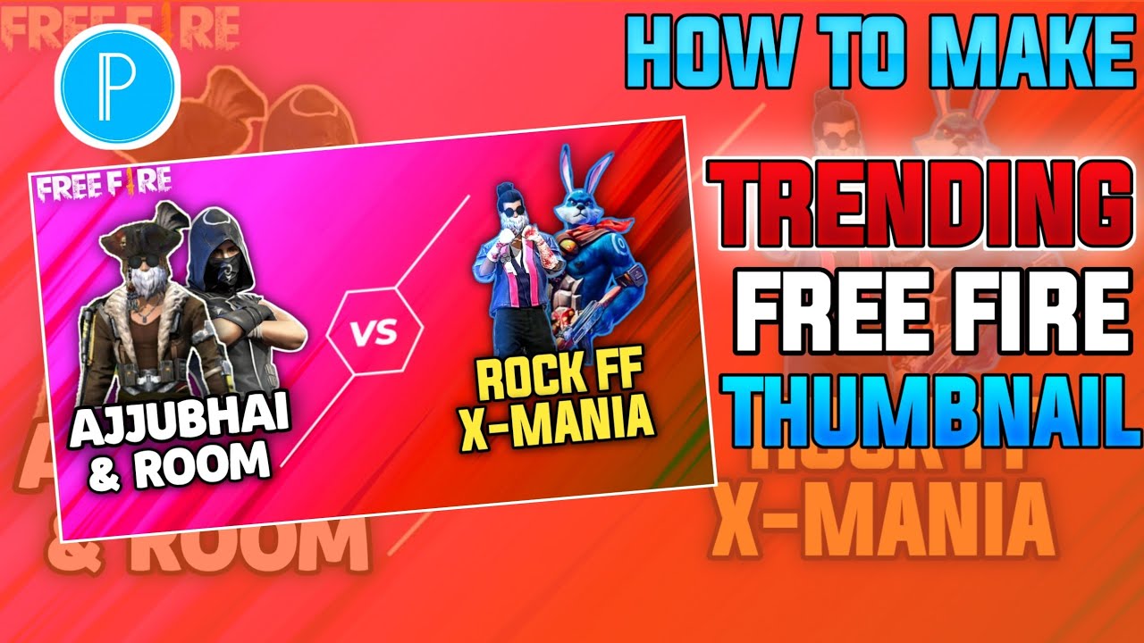 How to Make Trending Thumbnail Free fire in pixellab|Free fire Total ...