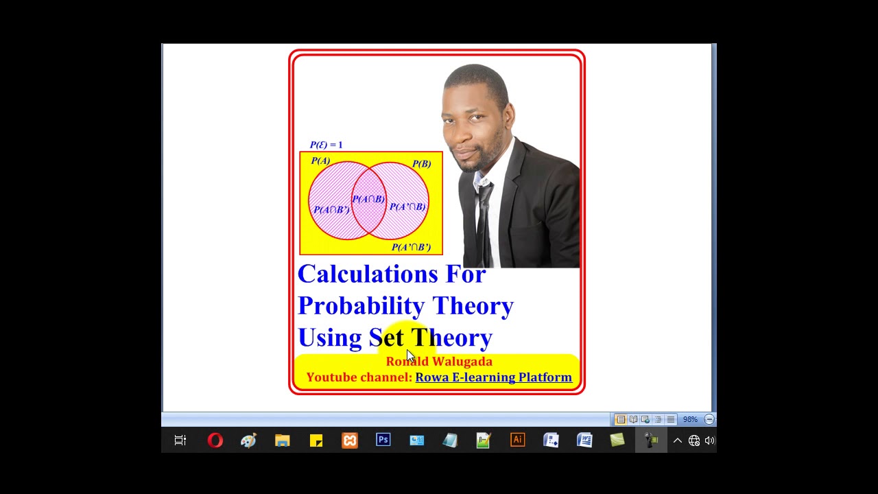 1-Calculations For Probability Theory Using Set Theory. - YouTube
